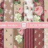 Rose Digital Paper, Shabby Chic Digital Paper Pack, Vintage Roses ...