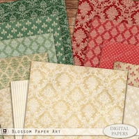 Sweet Christmas Digital Paper Pack - 16 Papers - INSTANT DOWNLOAD - Etsy
