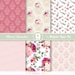 Floral Scrapbook Paper, Rose Digital Paper, Pink Digital Paper Pack ...
