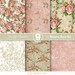 Floral Digital Paper, Shabby Chic Digital Paper Pack, Vintage Scrapbook ...