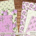 Purple Floral Digital Paper Pink Digital Papers Floral - Etsy
