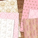 Pink and Gold Digital Paper Gold Digital Paper Pack, Gold Scrapbooking ...