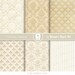 Vintage Damask Digital Paper: Beige Textures (digital Download) - Etsy