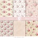 Shabby Chic Digital Paper Pack Vintage Digital Paper Roses - Etsy