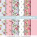Shabby Chic Digital Paper Pack Blue and Pink Floral Digital - Etsy