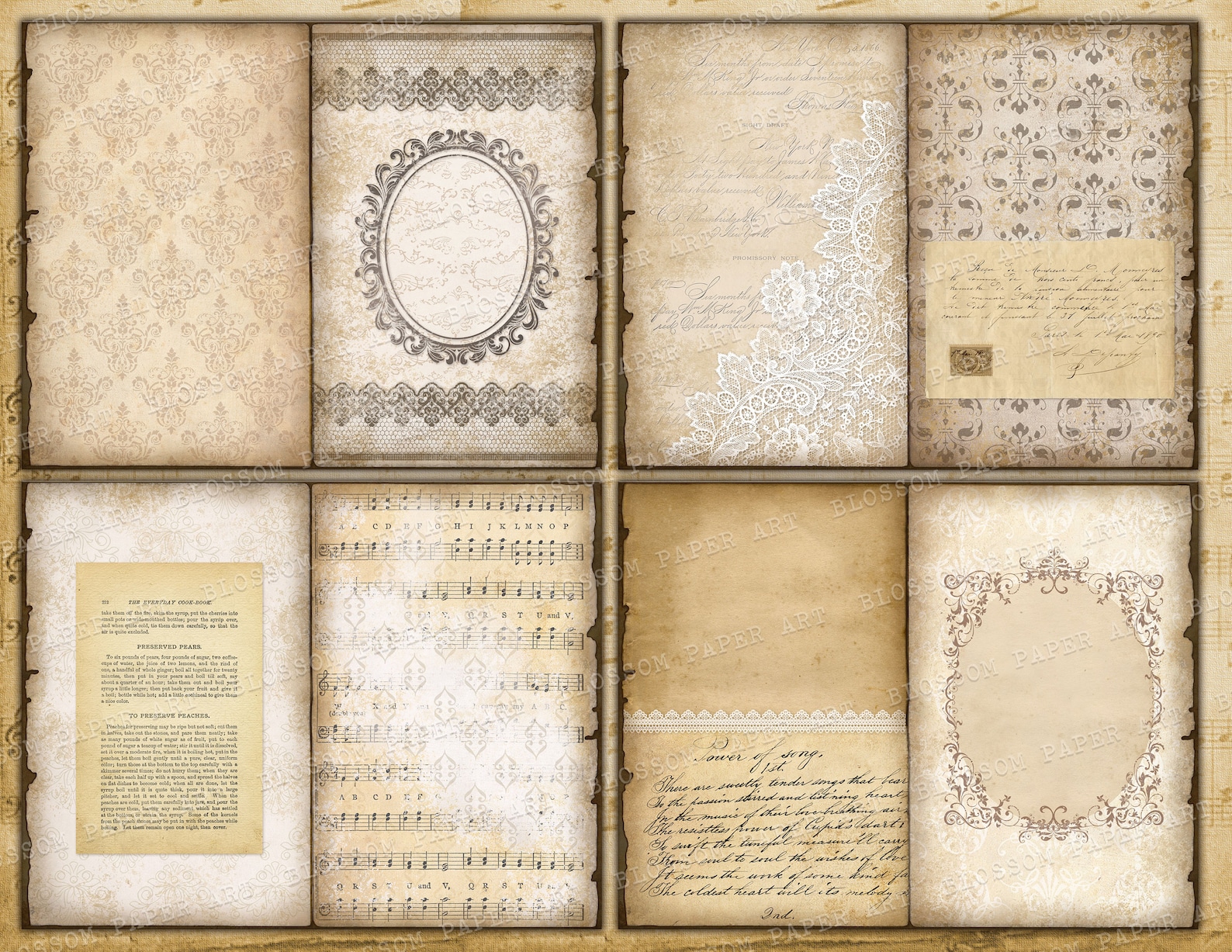 Vintage Journal Printable Pages Junk Journal Printable - Etsy