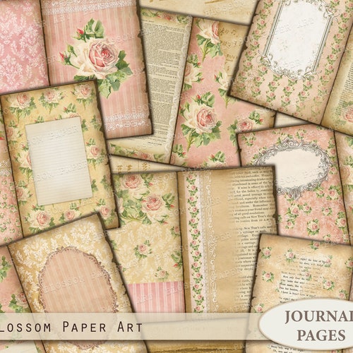 Printable Journal Sheets Vintage Junk Journal Pages Digital - Etsy