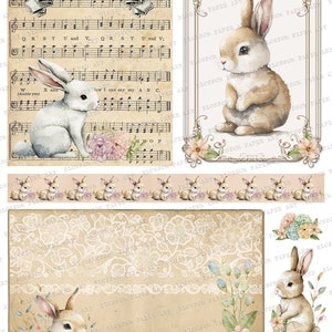 Easter Printable Ephemera, Junk Journal Easter Images, Easter Cards ...