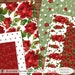 Rose Digital Paper, Red Rose Digital Paper Pack, Red Floral ...