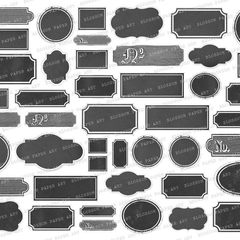 Chalkboard Label - Etsy