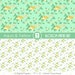 Aqua Floral Digital Paper, Yellow Roses Shabby Chic Digital Paper Pack ...