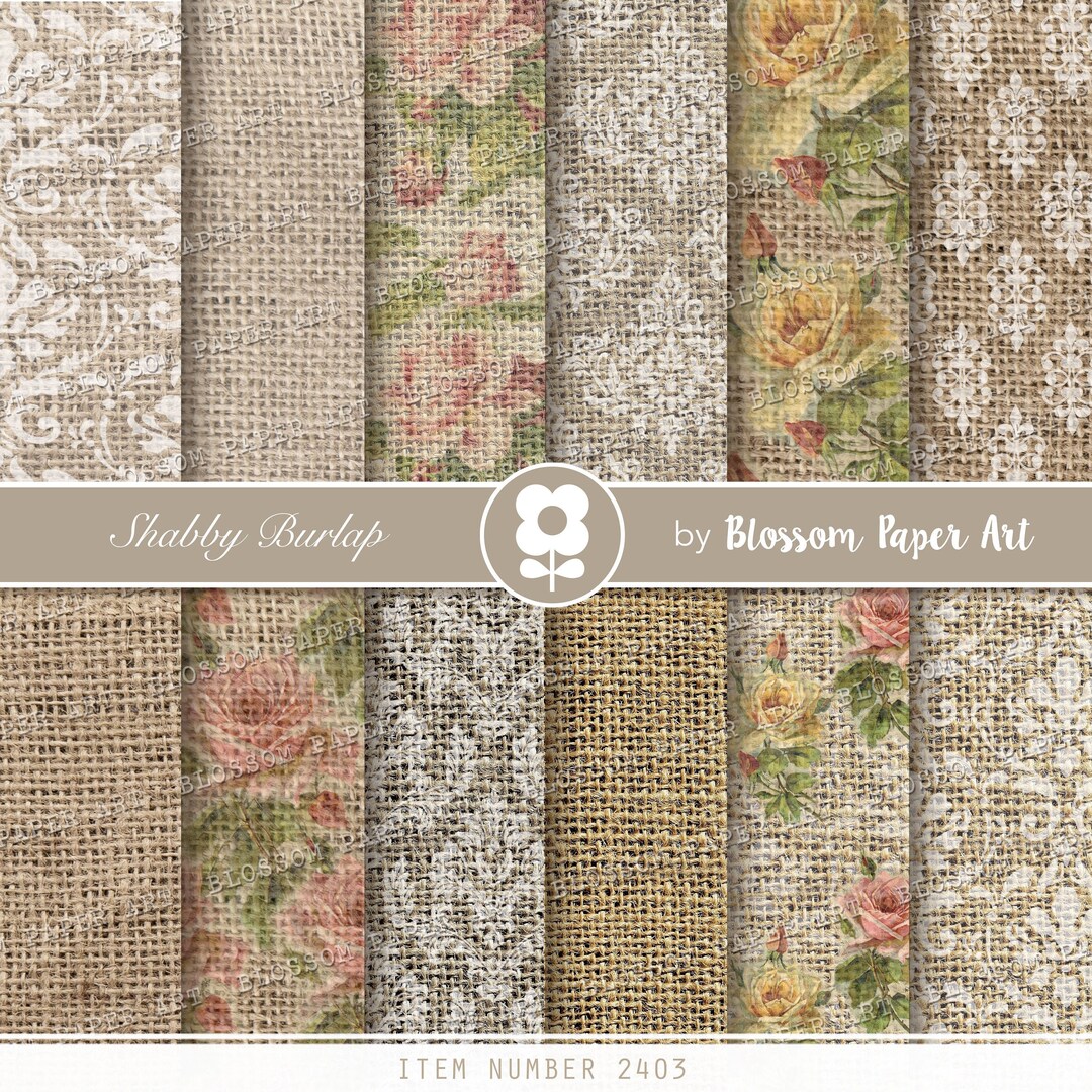 Burlap Digital Paper Burlap Textures Burlap Printable Images, Scrapbook ...