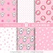 Pink Digital Paper Baby Girl Pink Digital Papers, Scrapbooking, Mouse ...