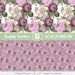 Purple Digital Paper Vintage Roses Digital Papers Purple - Etsy