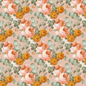 Digital Paper, Scrapbook Paper, Floral Scrap Collage Sheet, Junk ...