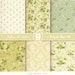 Vintage Digital Paper, Scrapbook Paper Pack, Yellow Scrapbooking Paper ...