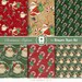 Christmas Digital Paper Vintage Christmas Digital Paper Pack, Christmas ...