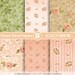 Floral Digital Paper Peach Digital Paper Pack Wedding - Etsy