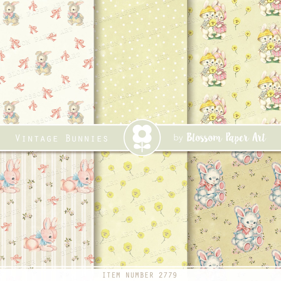 Vintage Baby Digital Paper Nursery Scrapbook Paper Nursery | Etsy