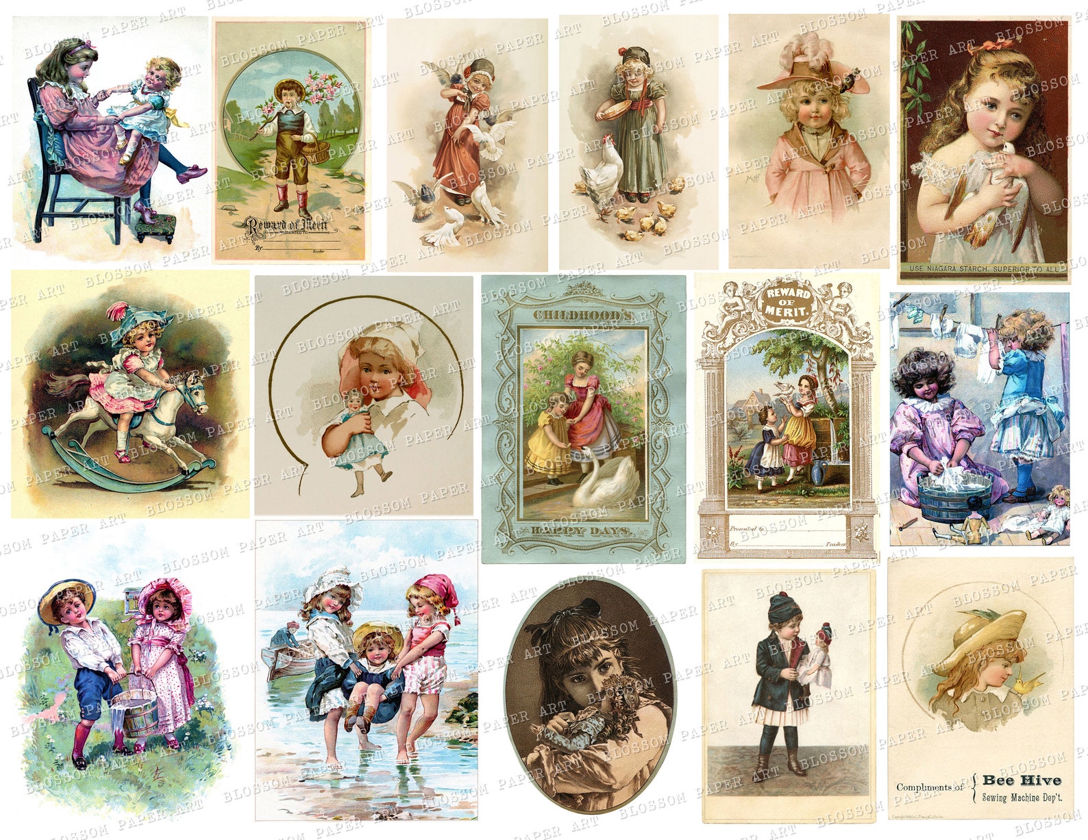 Children Ephemera for Junk Journal Children Images Vintage - Etsy