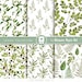 Leaves Digital Paper, Leaves Scrapbook Collage Sheet, Green ...