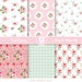 Pink Digital Paper, Floral Scrapbook Paper Pack, Shabby Scrapbooking ...