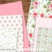 Pink Digital Paper, Floral Scrapbook Paper Pack, Shabby Scrapbooking ...