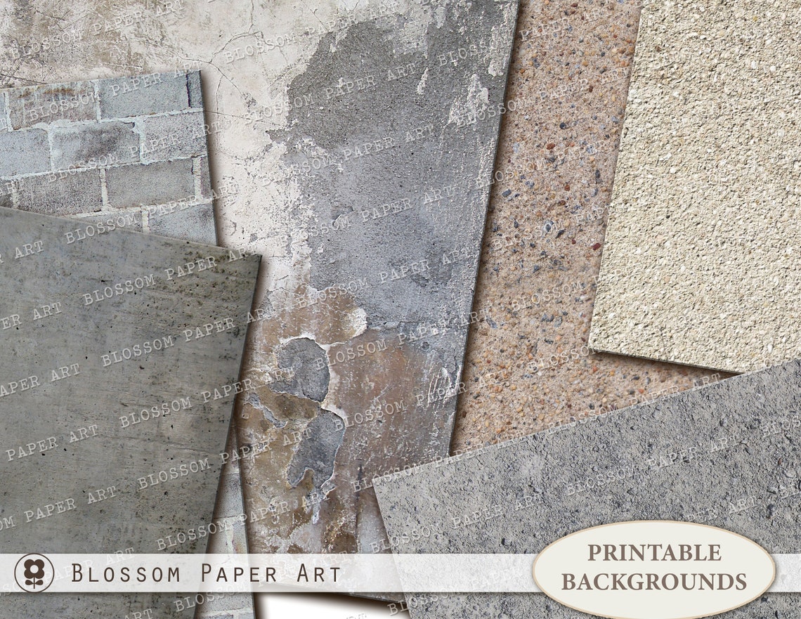 Concrete Textures Cement Background Printable Images Digital - Etsy