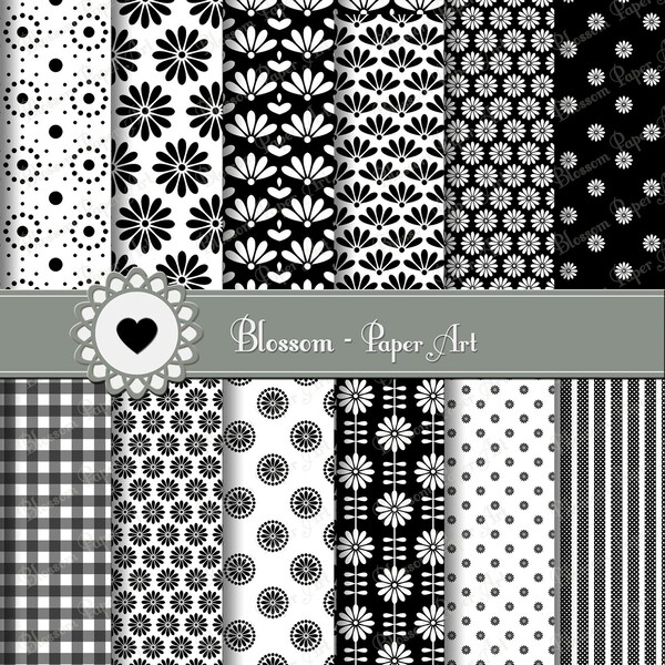 Origami Paper Black and White - Etsy