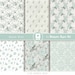 Vintage Digital Paper Shabby Chic Digital Paper Pack Mint - Etsy