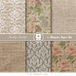 Burlap Digital Paper Burlap Textures Burlap Printable Images, Scrapbook ...