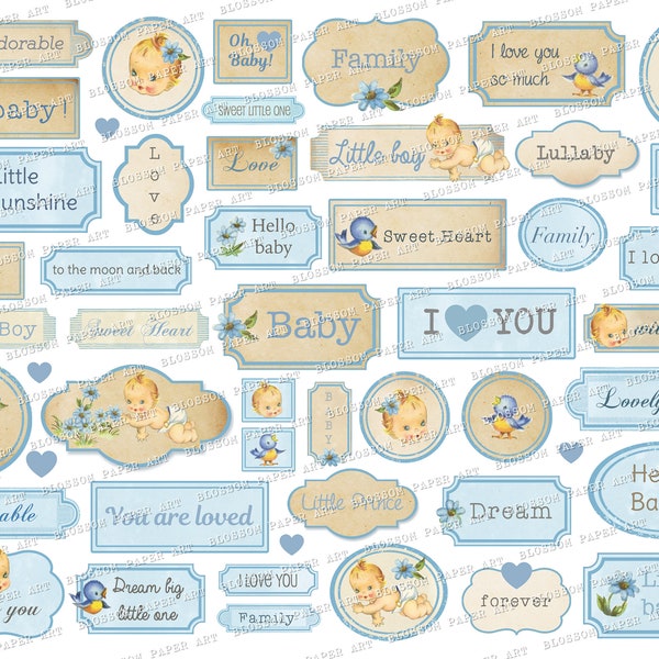Baby Boy Month Stickers - Etsy