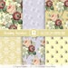 Blue and Yellow Floral Digital Paper Vintage Roses Digital - Etsy
