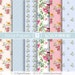 Shabby Chic Digital Paper Pack Blue and Pink Floral Digital - Etsy