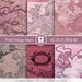 Maps Digital Paper, Pink Old Maps, Antique Maps, Digital Paper Pack ...