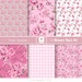 Pink Digital Paper, Shabby Chic Paper Pack, Roses Scrapbook Collage ...
