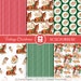 Vintage Christmas Digital Paper, Christmas Digital Paper Pack, Vintage ...