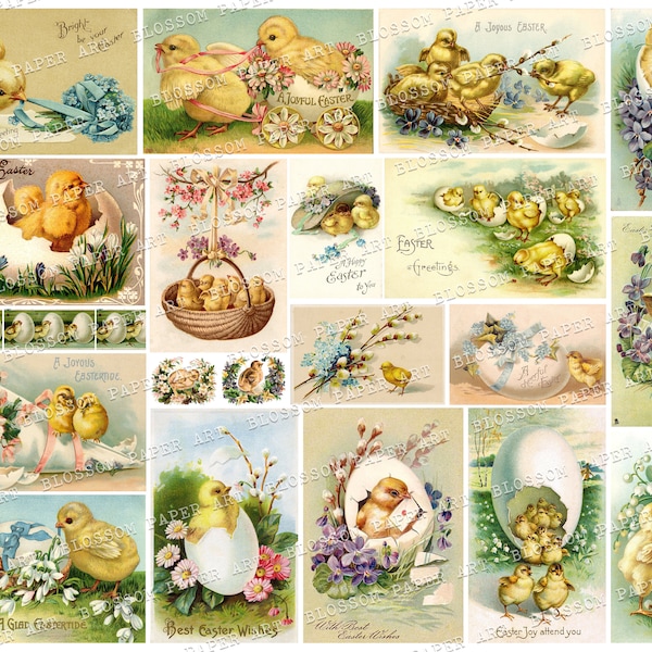 Vintage Easter Card - Etsy