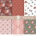 Floral Digital Paper, Victorian Rose Digital Paper Pack Collage Sheet ...