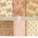 VINTAGE PRINTABLE Rose Digital Paper Digital Paper Pack - Etsy