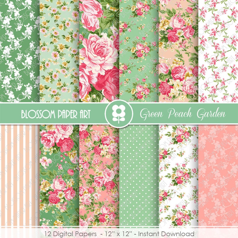Pink Digital Papers - Etsy