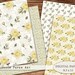 Floral Digital Paper, Yellow Scrapbook Paper, Floral Collage Sheet ...