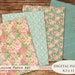 Floral Digital Paper Vintage Scrapbook Paper A4 85x11 - Etsy