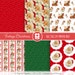 Vintage Christmas Digital Paper, Christmas Digital Paper Pack, Vintage ...