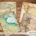 Vintage Maps, Printable Junk Journal Collage Sheet, Journaling Cards ...