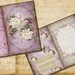 Journal Pages, Printable Journaling Sheets, Vintage Flowers Purple ...