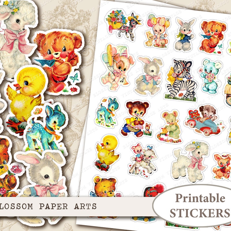 Printable Nursery Stickers - Etsy UK