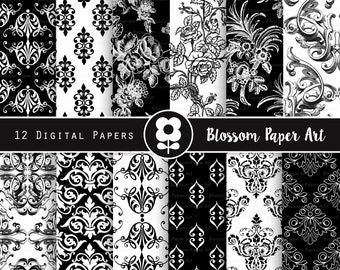 Black Glitter Digital Paper Pack Instant Download Pattern - Etsy
