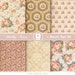 Vintage Digital Paper, Shabby Chic Digital Paper Pack, Vintage Roses ...