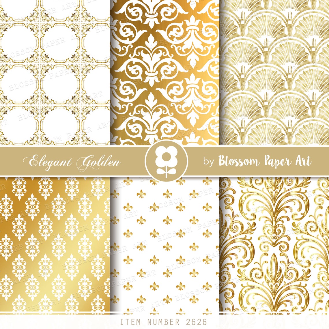 Gold Textures Digital Paper Gold Scrapbook Paper Pack Gold | Etsy